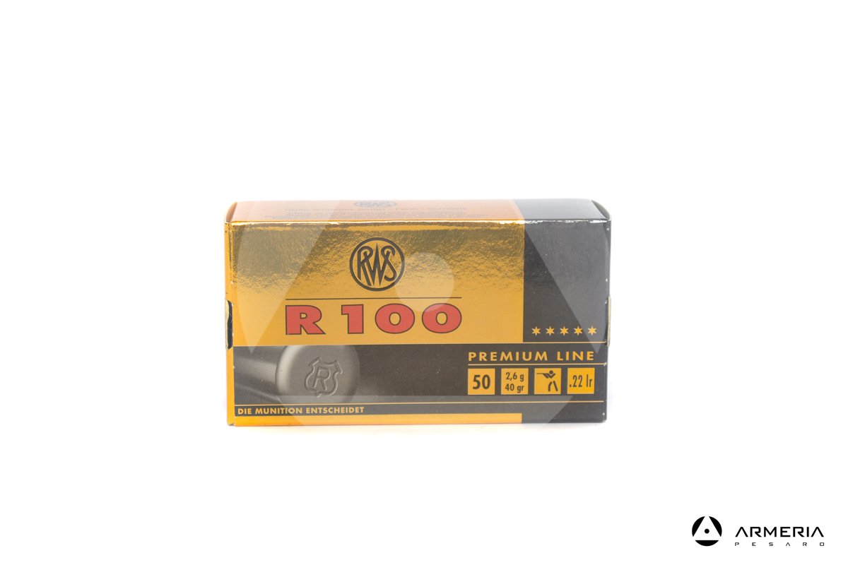RWS R100 calibro 22 LR Long Rifle - 40 grani - Armeria Pesaro